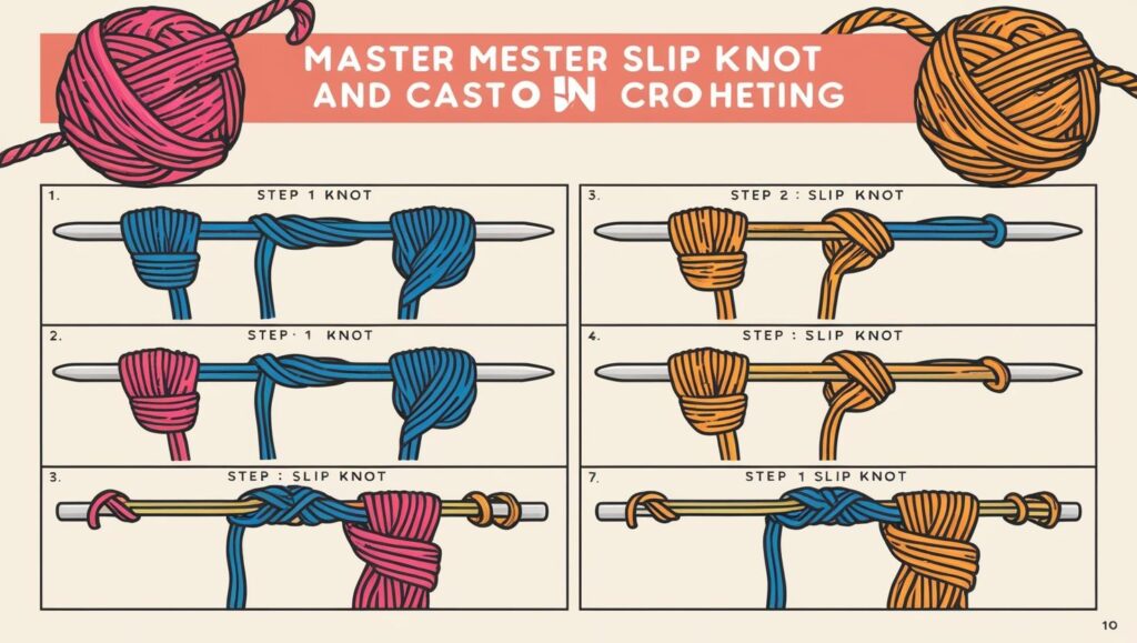 Master Slip Knot and Cast On Techniques with Ease