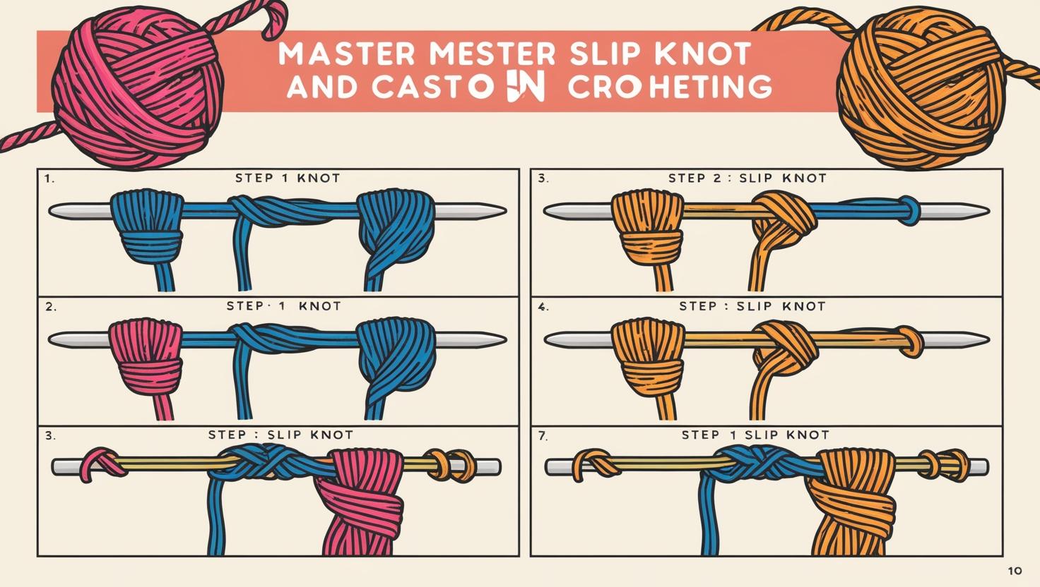 Master Slip Knot and Cast On Techniques with Ease