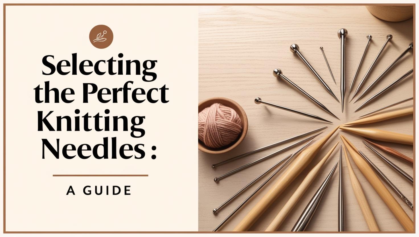 Selecting the Perfect Knitting Needles: A Guide